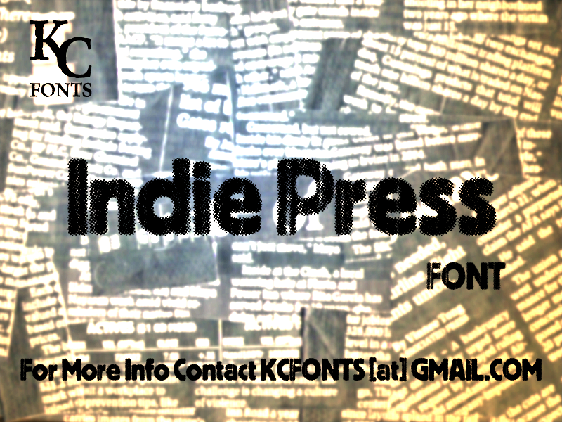 Indie Press Font by KC Fonts | FontSpace