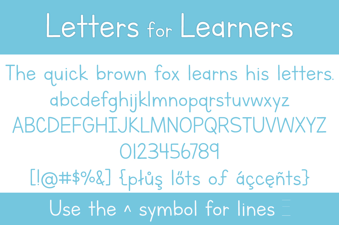 Letters for Learners Font Family (8 styles) by Brittney Murphy Design