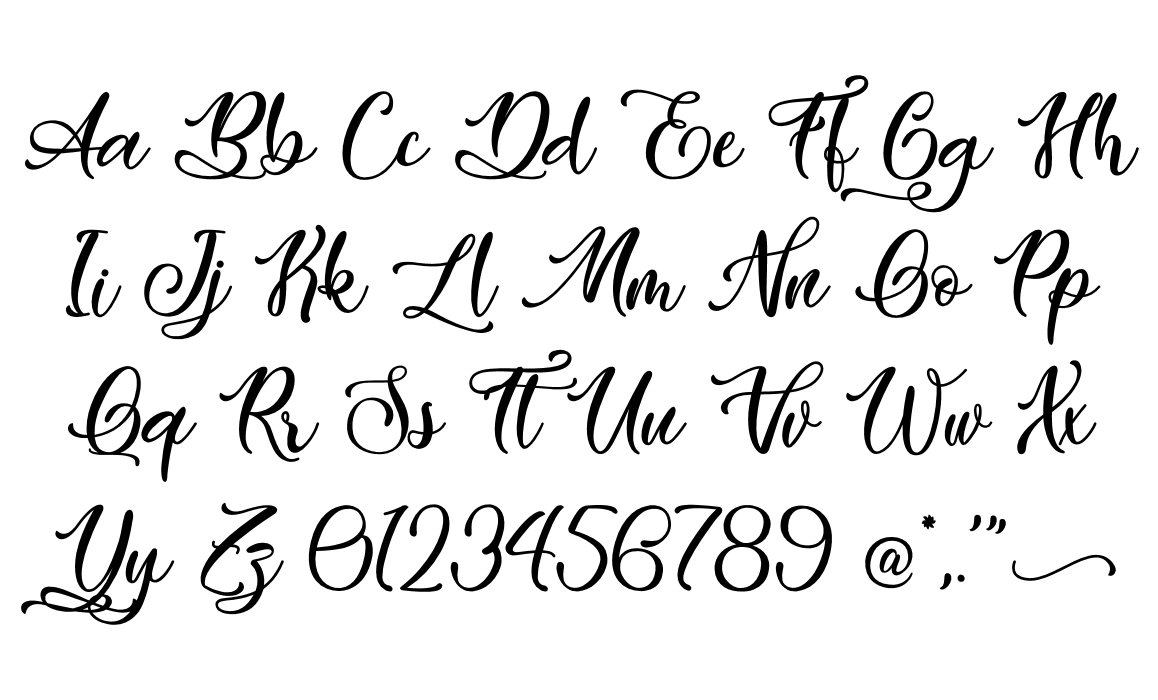 Easy Calligraphy Alphabet And Numbers Easy Calligraphy Alphabet And Numbers