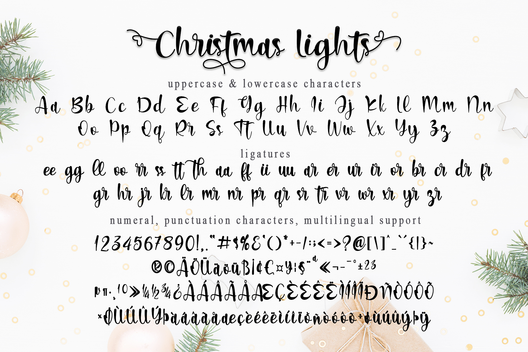 Christmas Lights _ Font | letterara | FontSpace