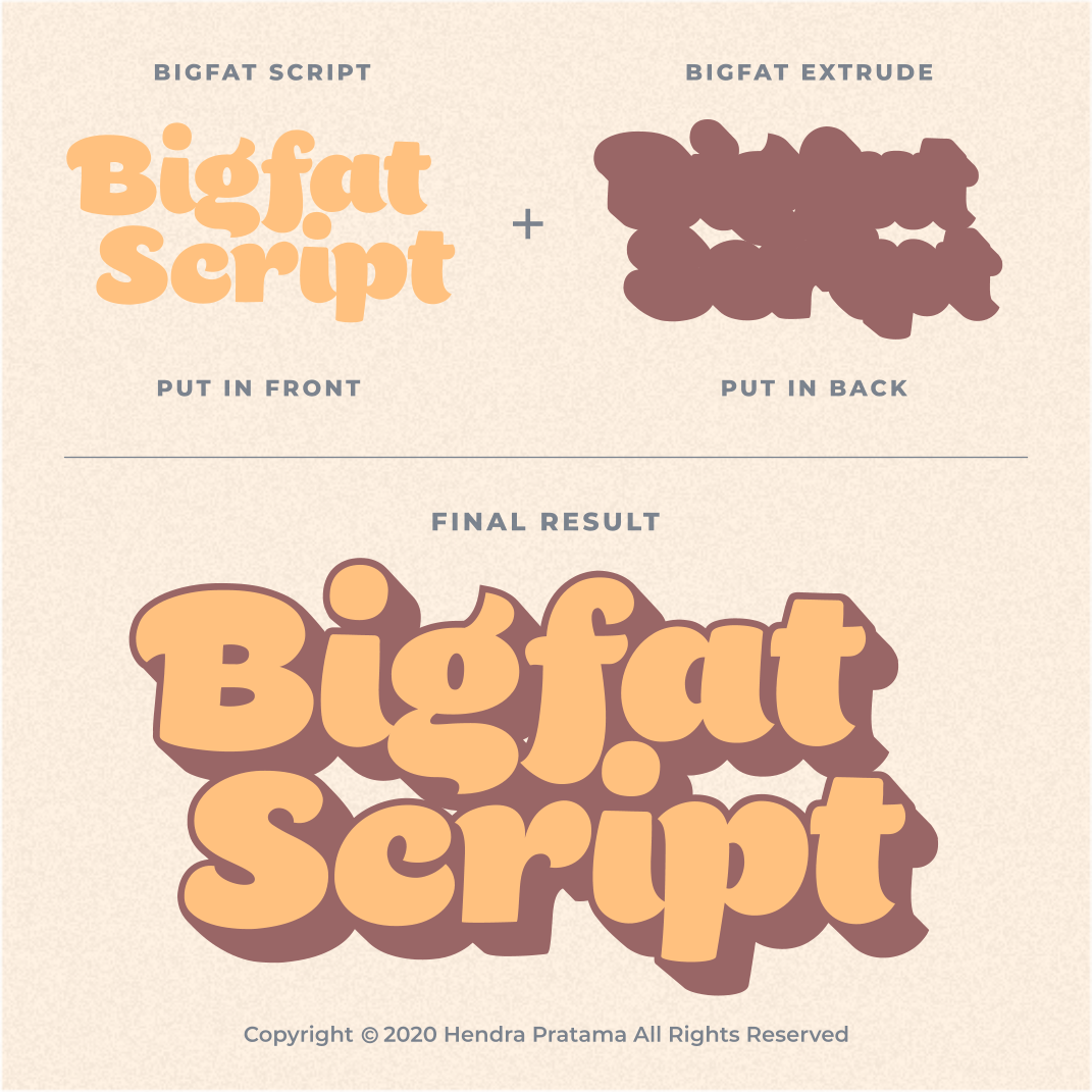 Fat Script Font Balado. Super Fat Bloopy Natural Font FreeFontDL