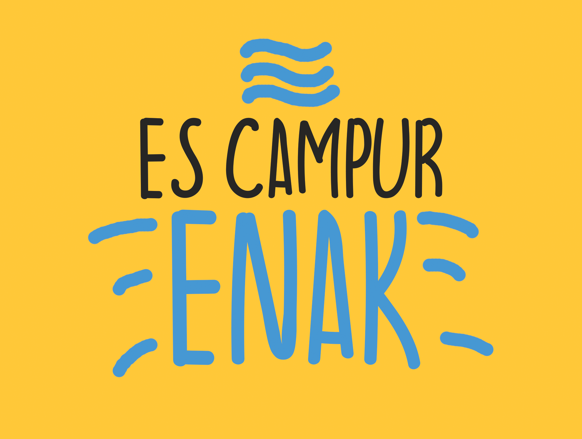 ES CAMPUR ENAK Font | Designed by Arendxstudio