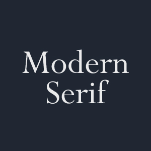 Modern Serif | Collection | FontSpace