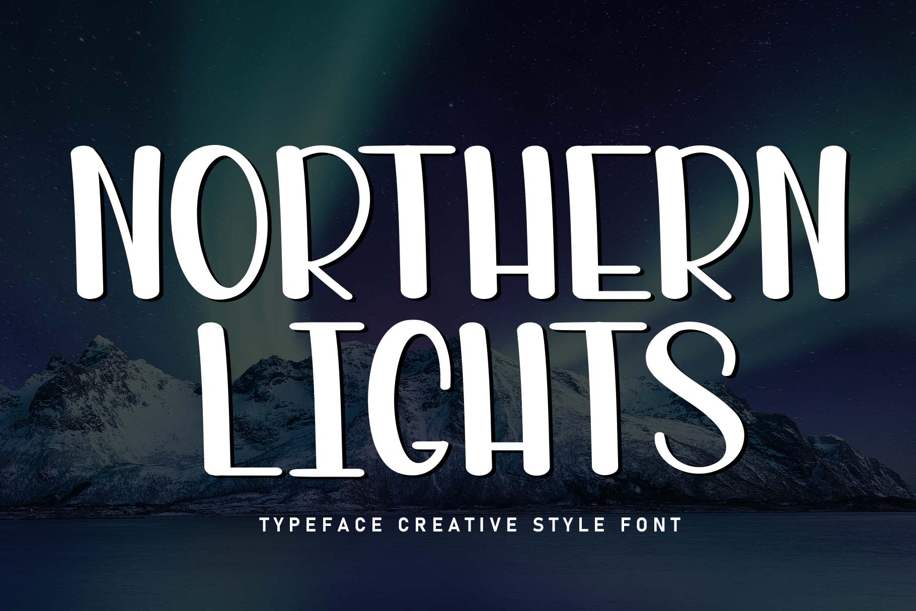 Northern Lights Lettering