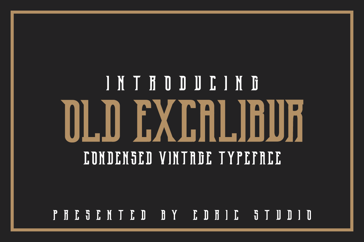 Old Excalibur Font | Edric Studio | FontSpace