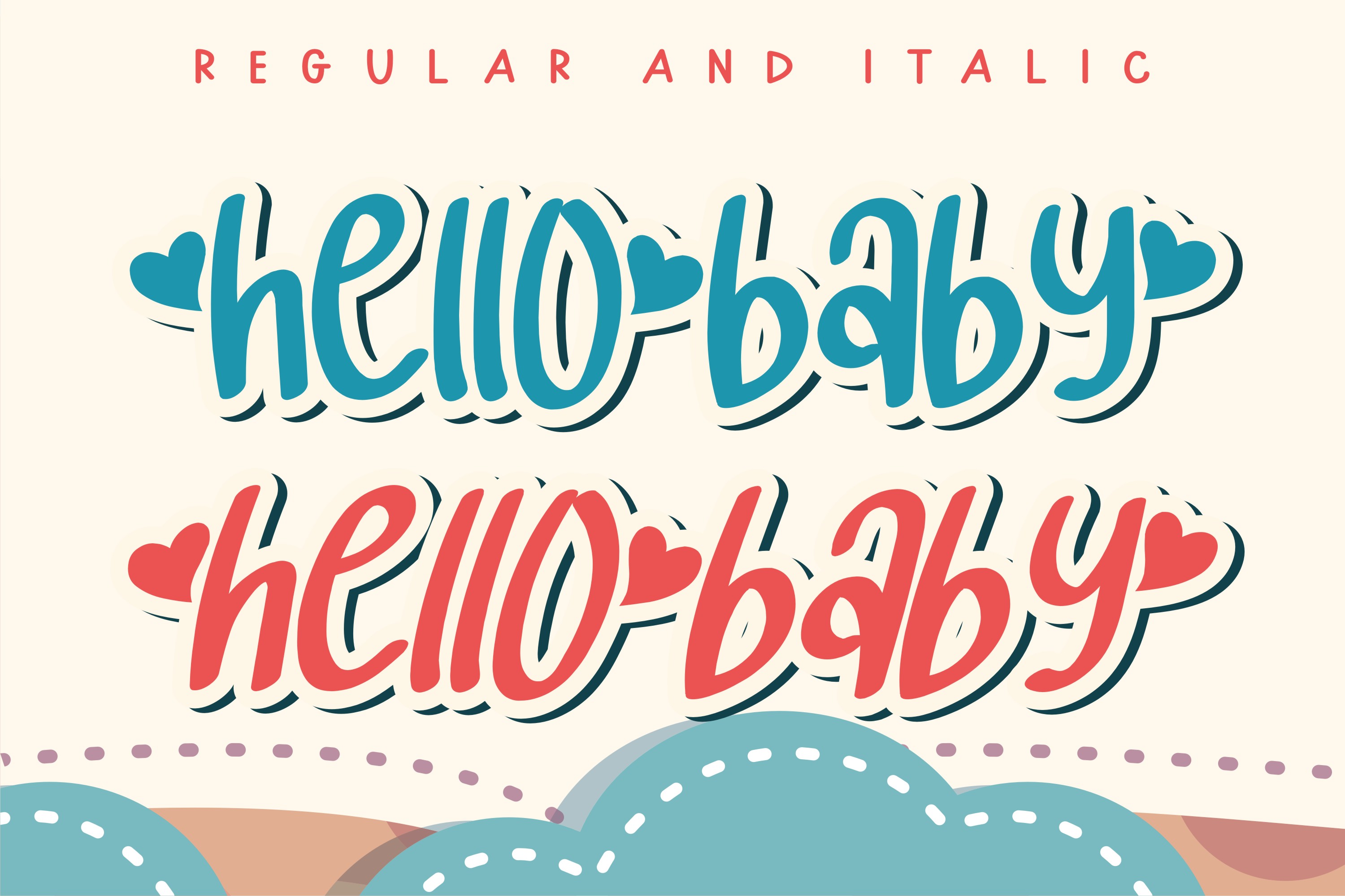 Hello baby Font | Letterena Studios | FontSpace
