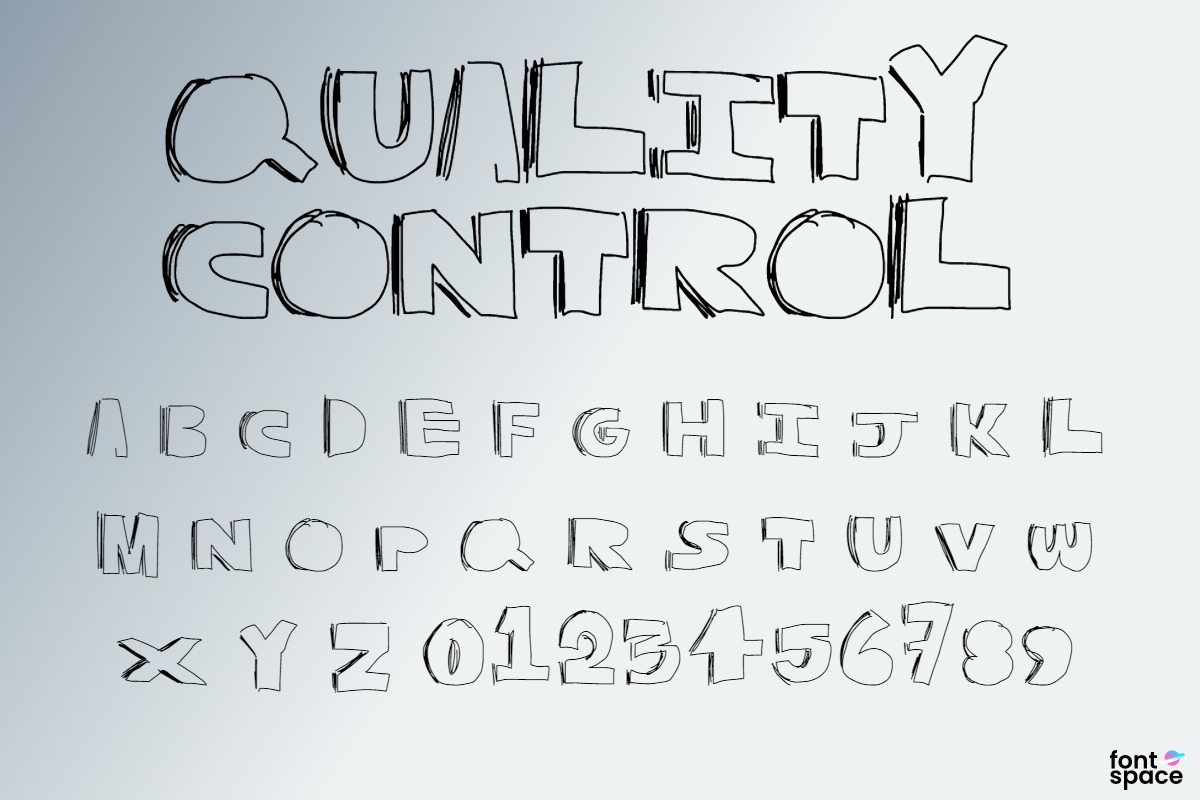 Quality Control Font | Designed by Xerographer Fonts