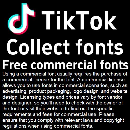 TIKTOK | Collection | FontSpace