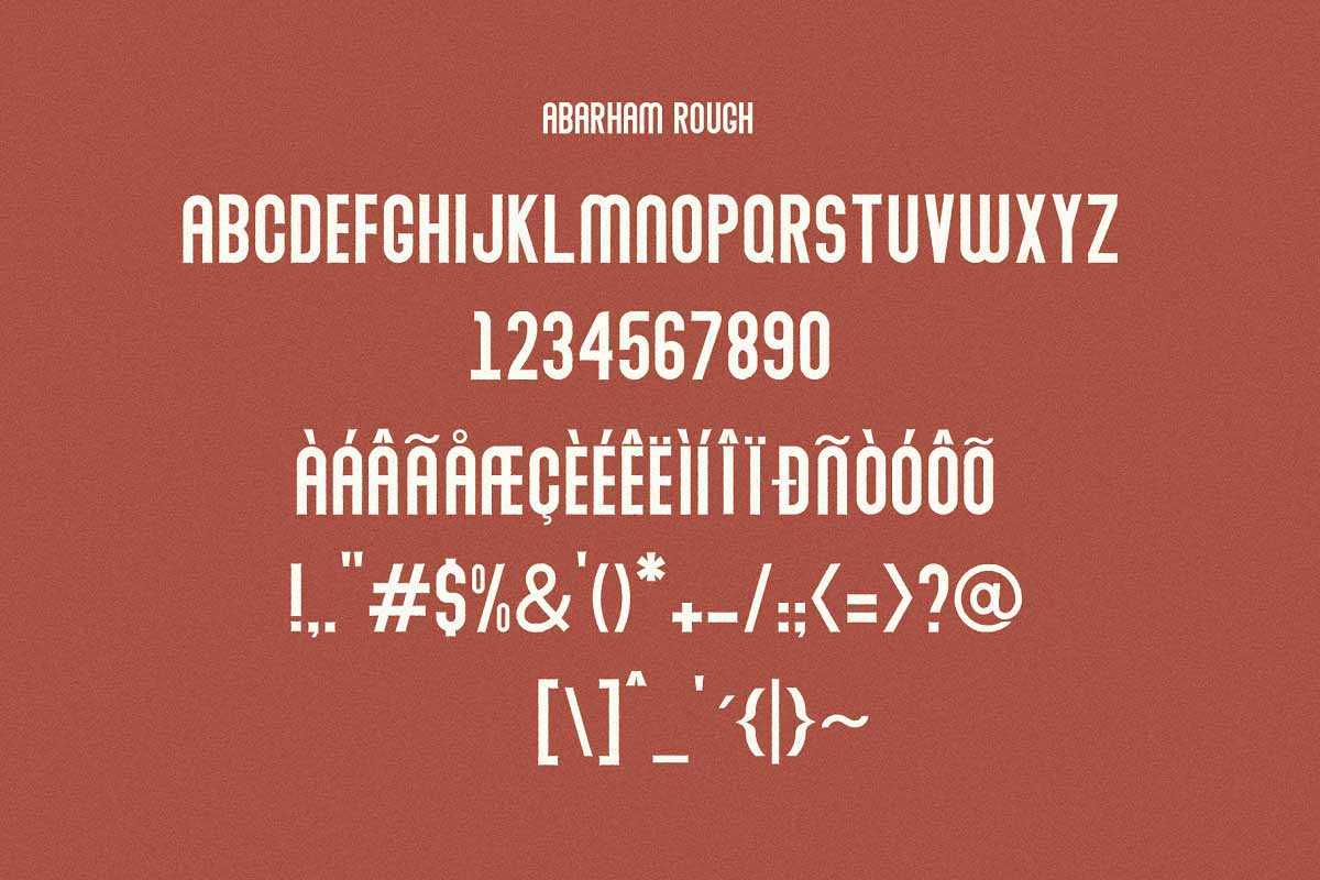 Abraham Font | SabrCreative | FontSpace