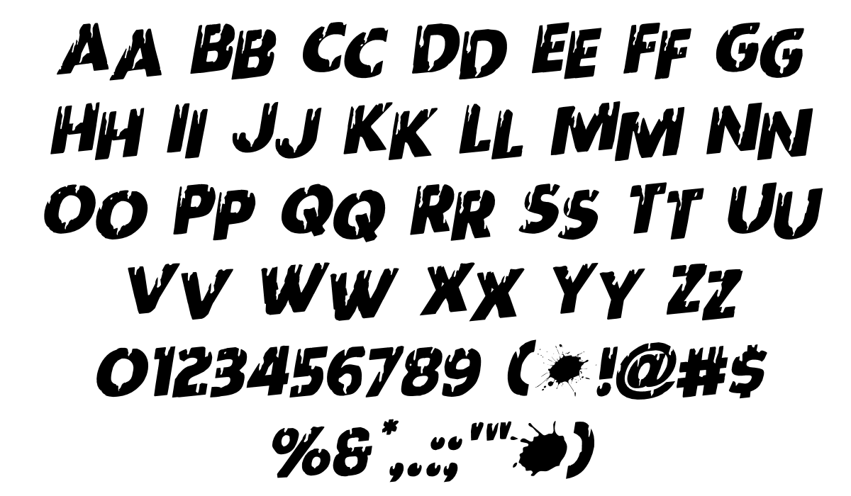 Red Undead Font Family (18 styles) by Iconian Fonts | FontSpace