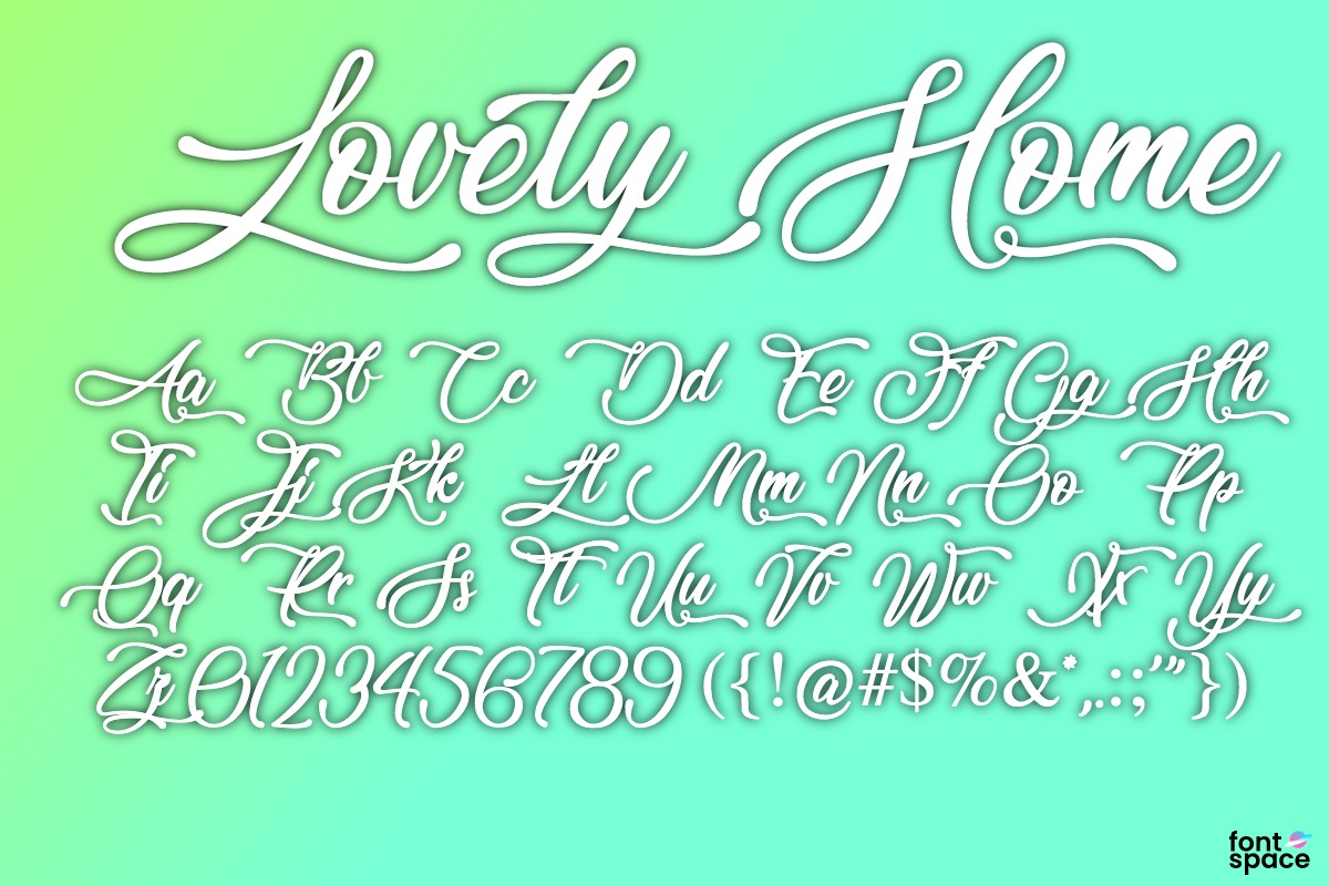 Lovely Home Font | Typhoon Type - Suthi Srisopha | FontSpace