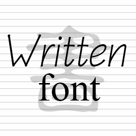 Written | Collection | FontSpace