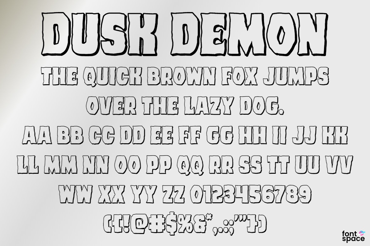 Dusk Demon Font | Iconian Fonts | FontSpace