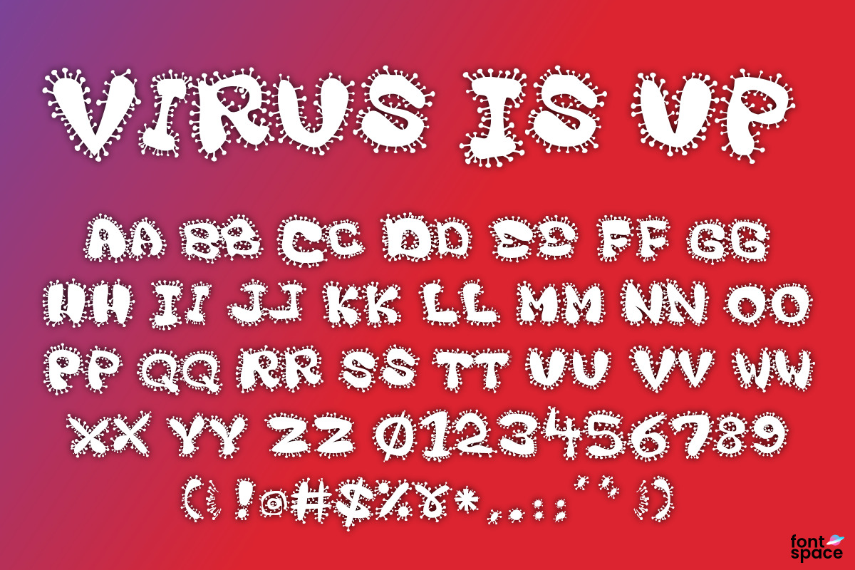 Virus Is Up Font | MetSender | FontSpace