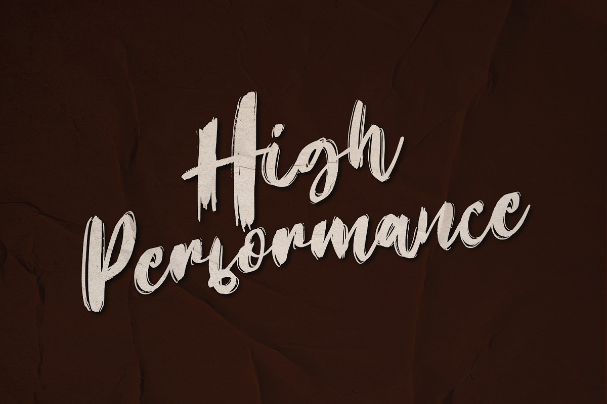 High Performance Font | SabrCreative | FontSpace