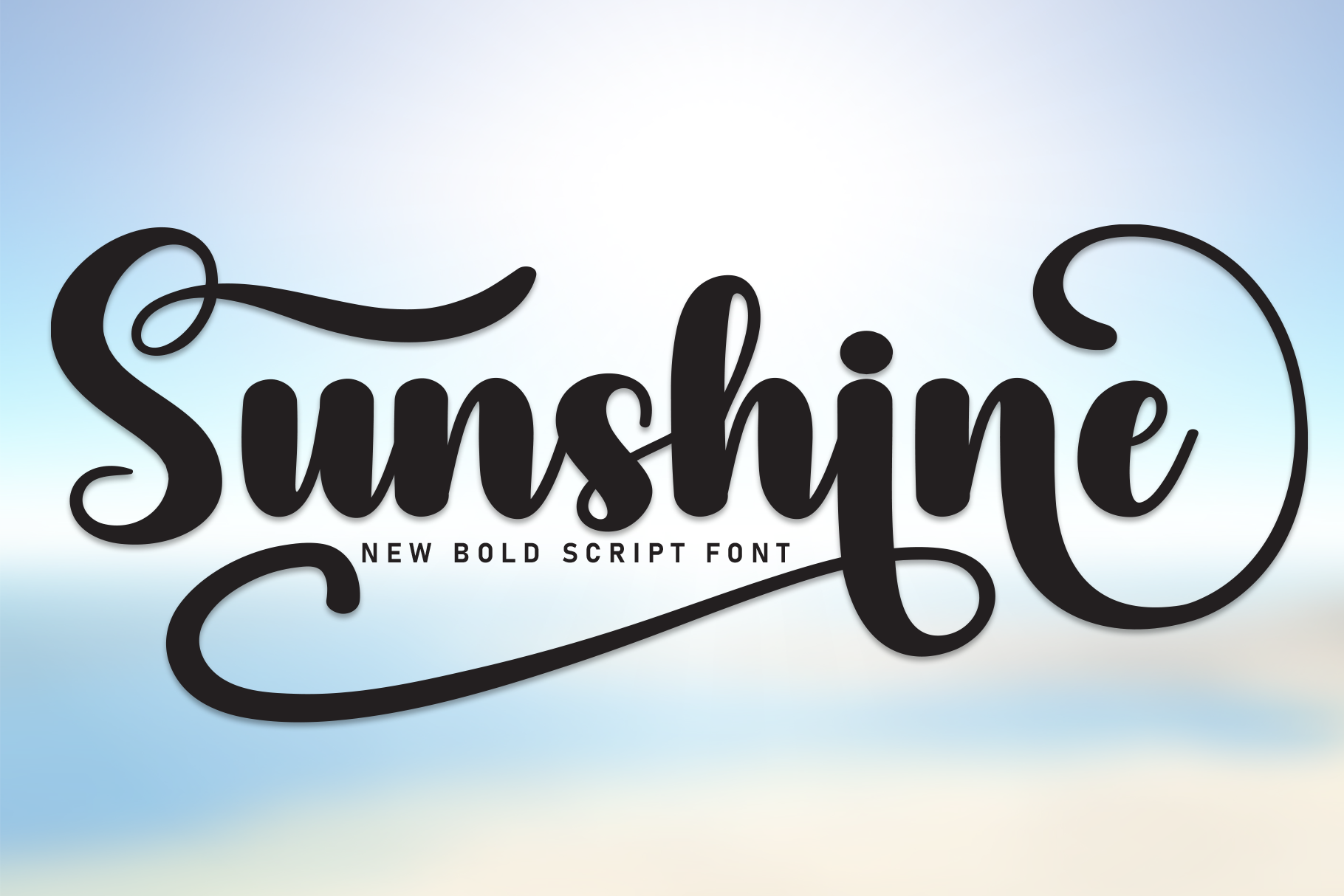Sunshine Font Images Sunshine Display Font, A Sans Serif Font By Anna